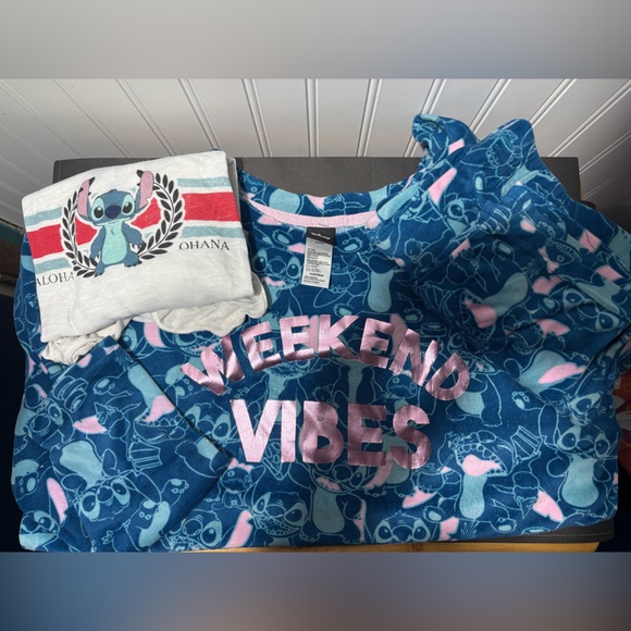 Disney | Intimates & Sleepwear | Lilo Stitch Matching Stitch Pajamas ...